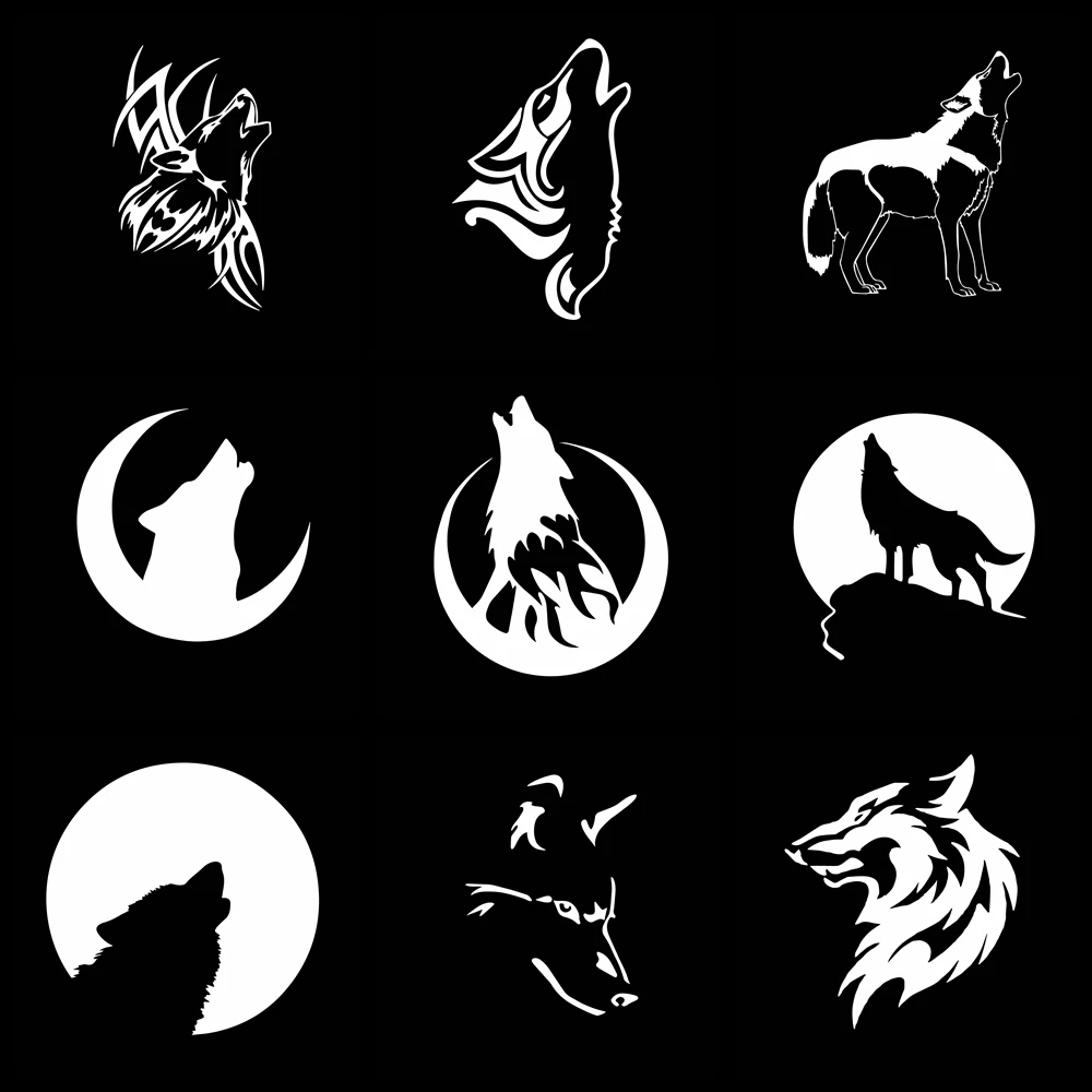Large size Wolf Car Stickers And car Decals Waterproof Vinyl Funny Auto ...