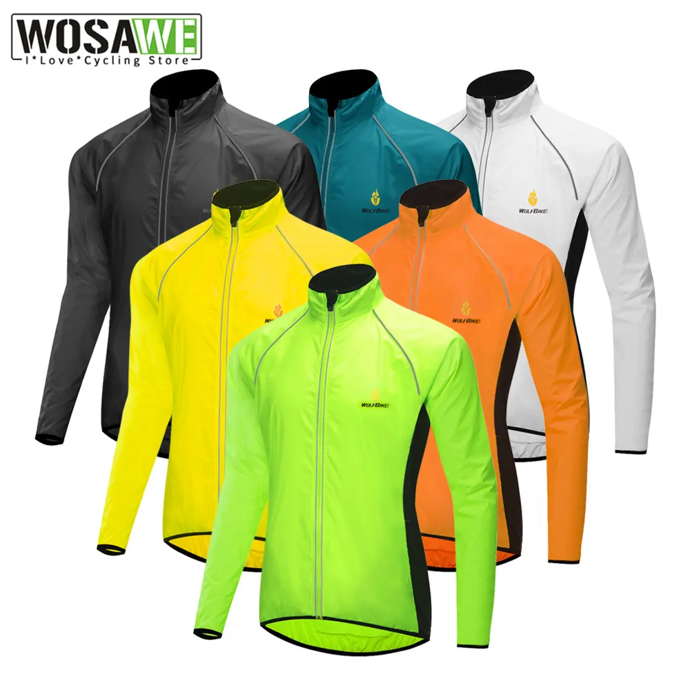 MTB Road Sepeda Sepeda Jaket Bernapas Reflektif Tahan Air Bersepeda ...