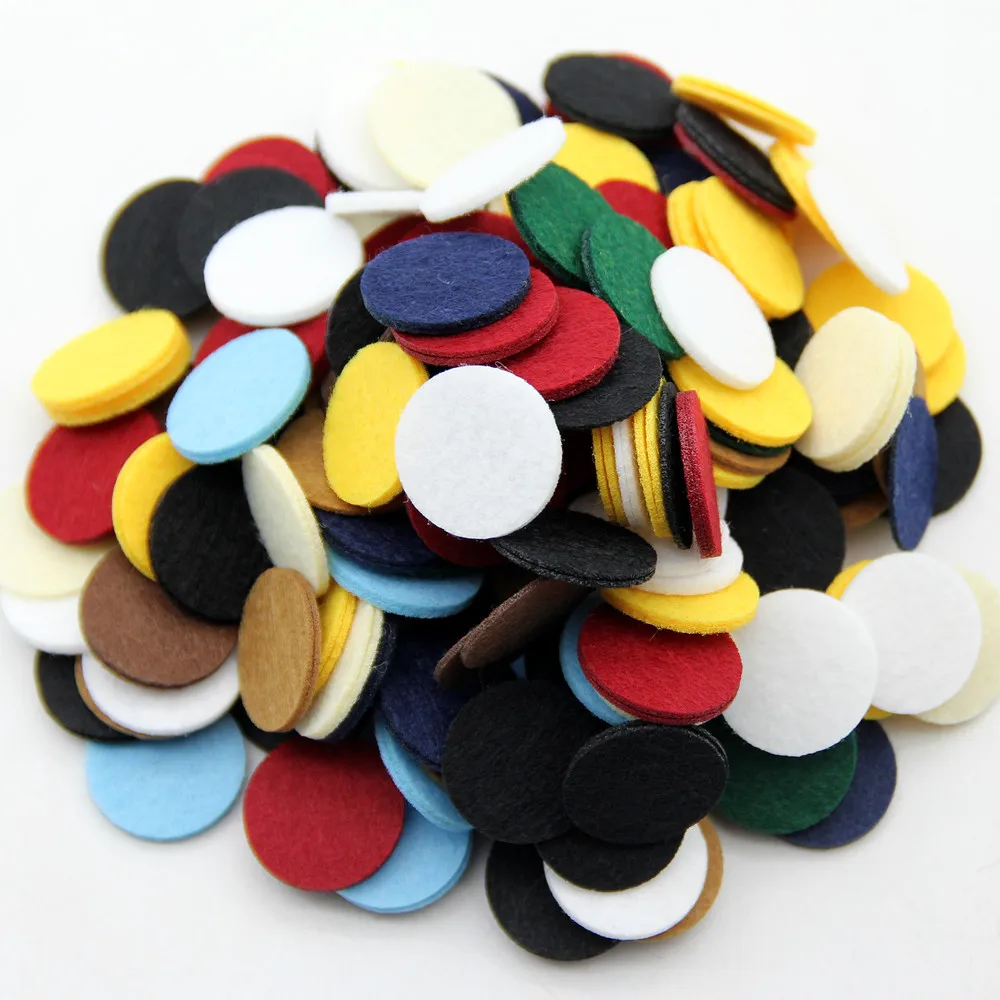 25MM 150pc Colorful Round Felt Fabric Nonwoven Cloth Felts For Sewing ...