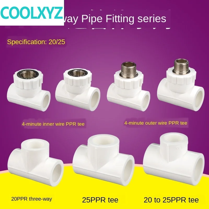 파이프 ppr 외부 와이어 티 ppr 내부 치아 티 ppr 물 파이프 20/25 피팅 1/2 인치 3/4 인치 ppr 티|파이프 피팅| - AliExpress