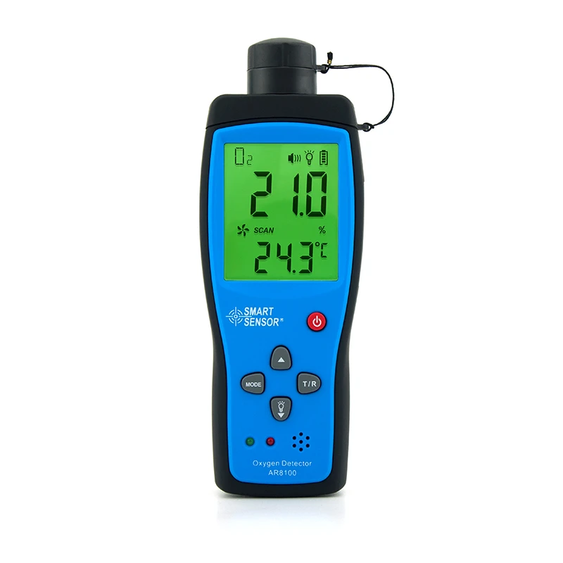 Smart Sensor Ar8100 Handheld Precision Oxygen Detectors O2 Meter Tester ...