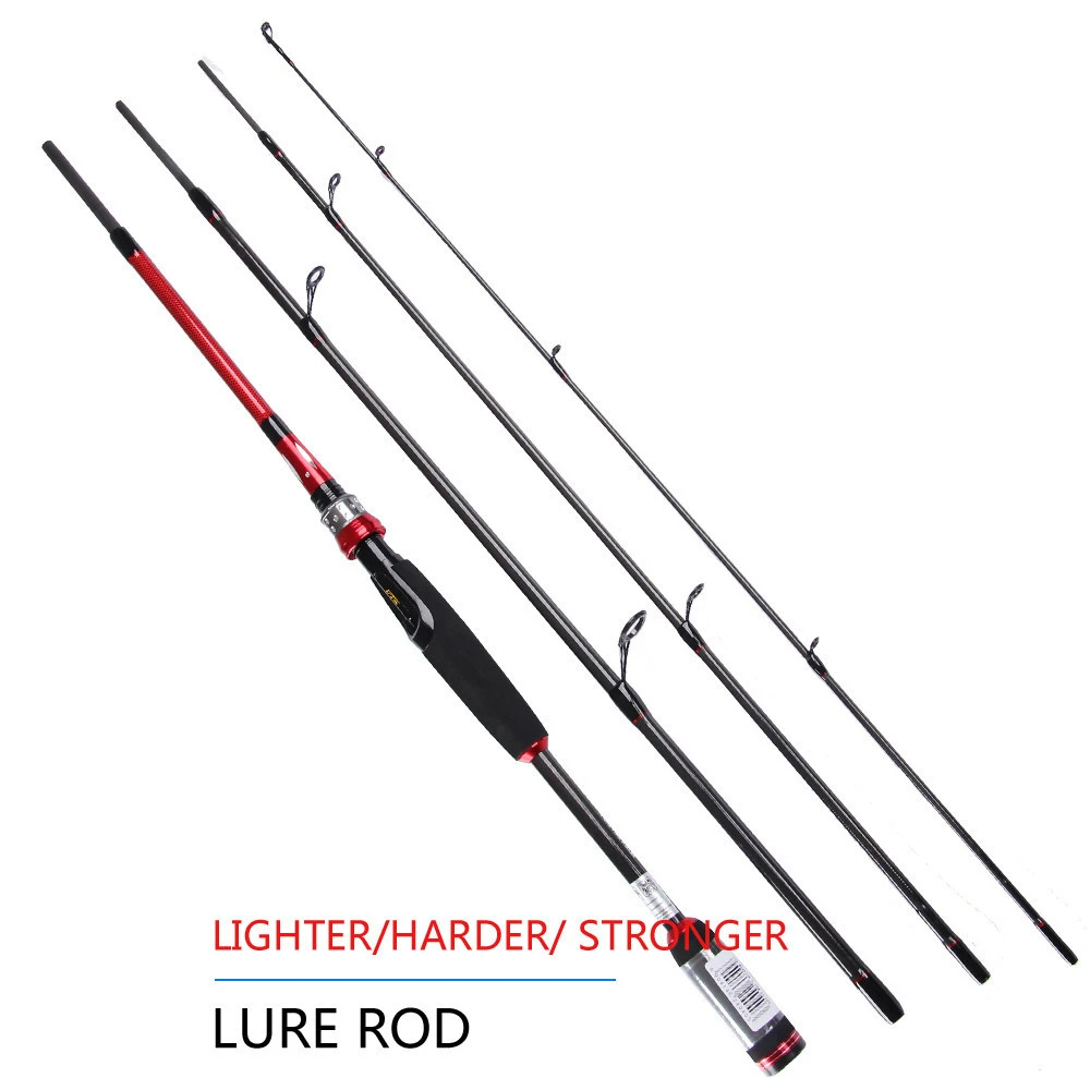 Ultralight Spinning Rod 4 Sections 2.1m 2.4m 2.7m Casting Lure Fishing ...