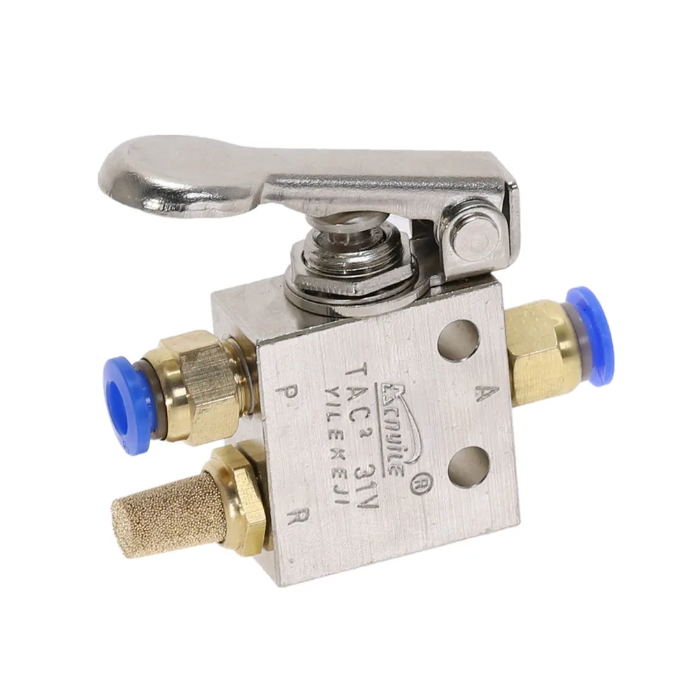 Mechanical Valve TAC2-31V 1/8" Thread 2 Position 3 Way Spring Return ...