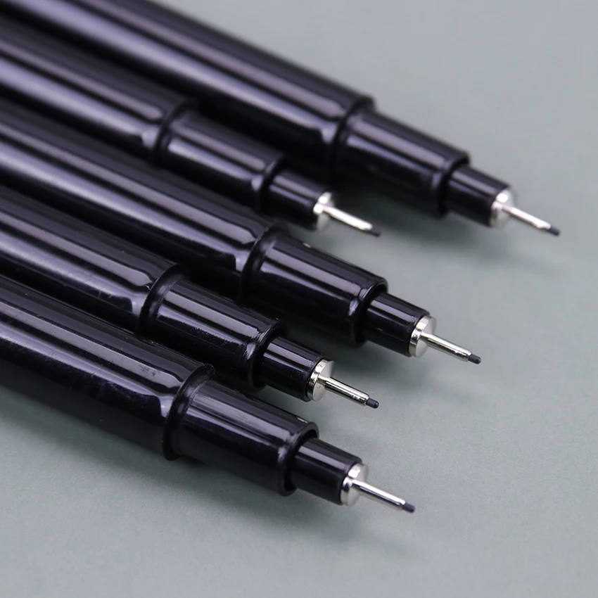 1PC-Black-Hook-Line-Pen-Waterproof-Hand-Drawn-Design-Sketch-Needle-Pen ...