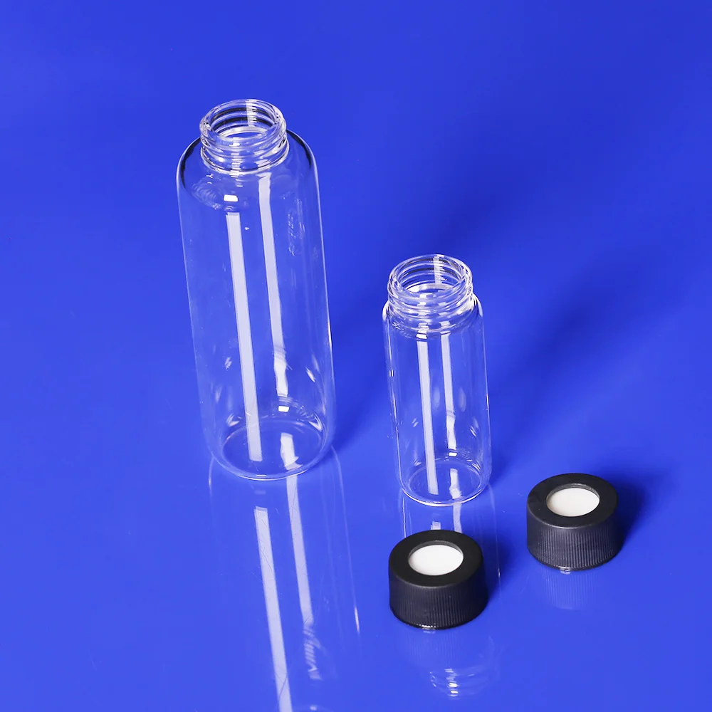 Screw-Thread-Clear-Quartz-Glass-Reagent-Bottle-for-Laboratory-10ml-20ml ...