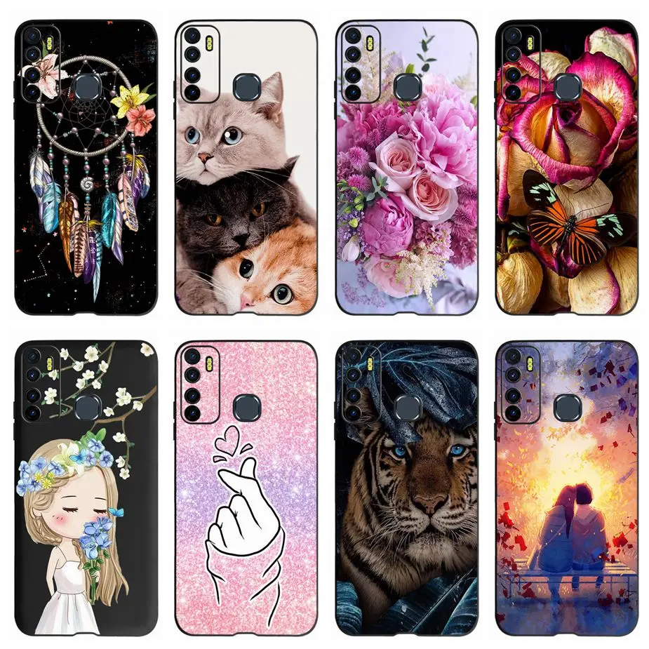 For-Infinix-Hot9-Case-Infinix-Hot-9-X655-Silicone-Soft-TPU-Back-Cover ...