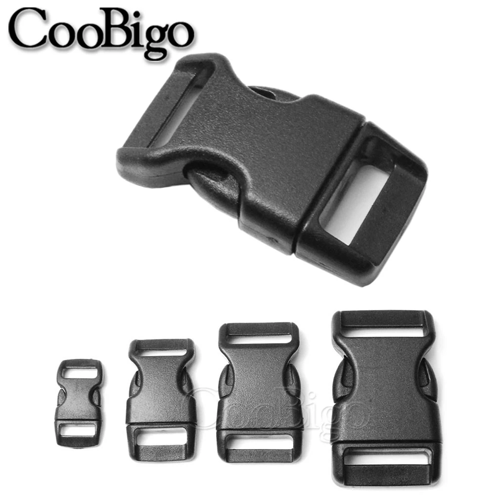 100pcs Plastic Quick Side Release Buckle Clip Cam Fastex Breakaway ...