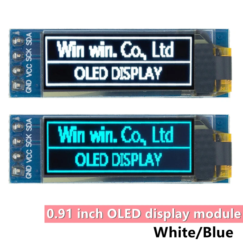 1pcs 0.91 inch OLED module 0.91" white/blue OLED 128X32 OLED LCD LED ...