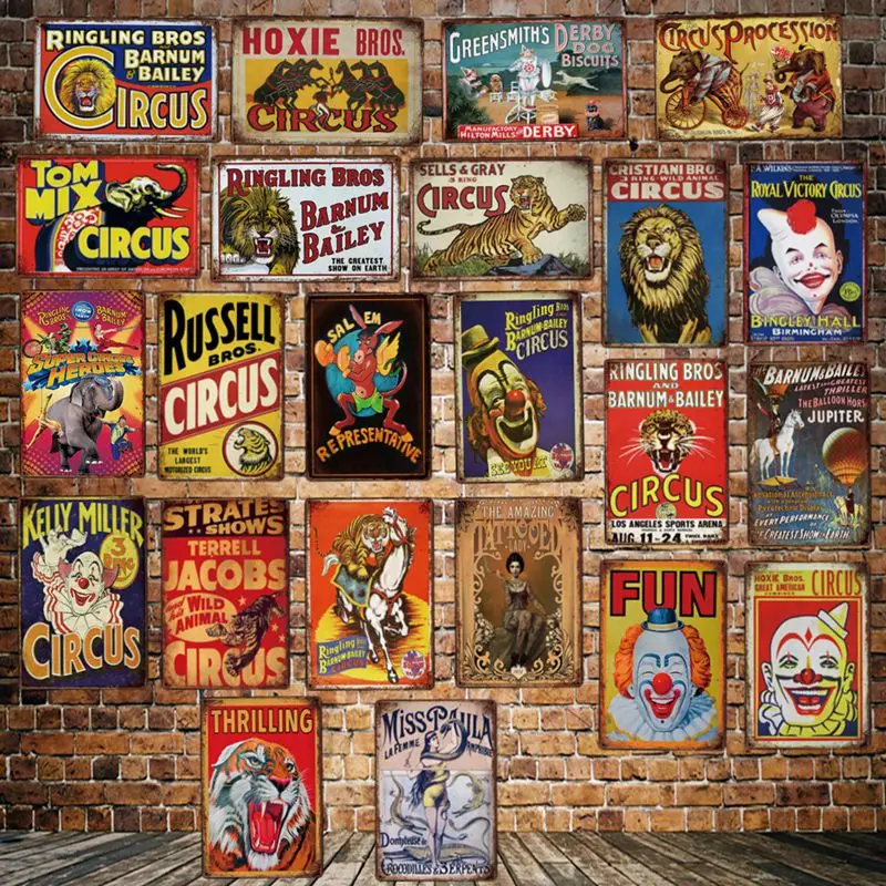 Vintage Carnival Signs