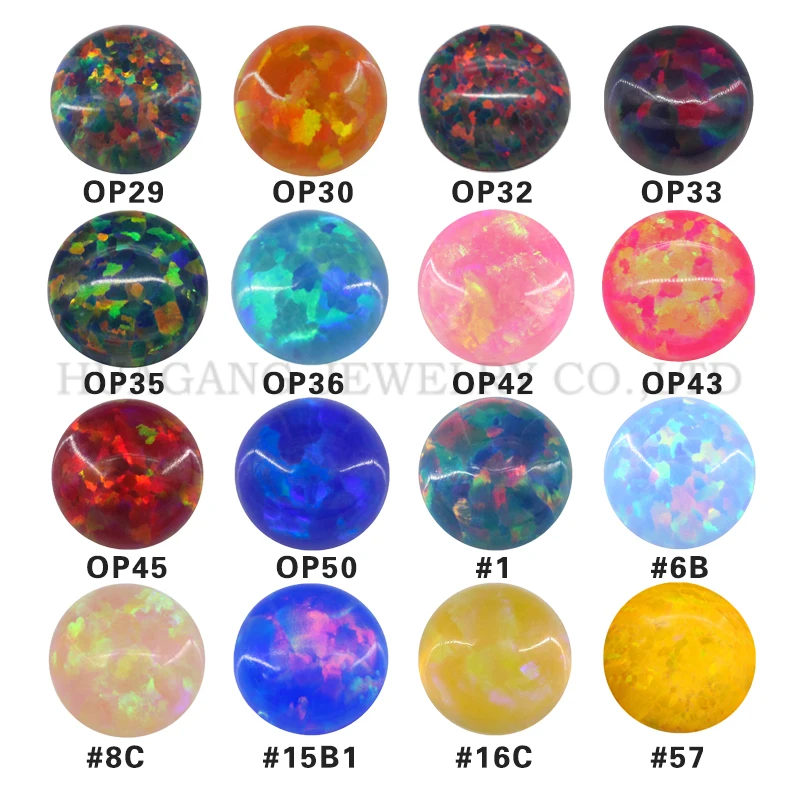10Pcs-Opal-Loose-Beads-Stones-Flat-Base-Cabochon-Jewelry-Mixed ...