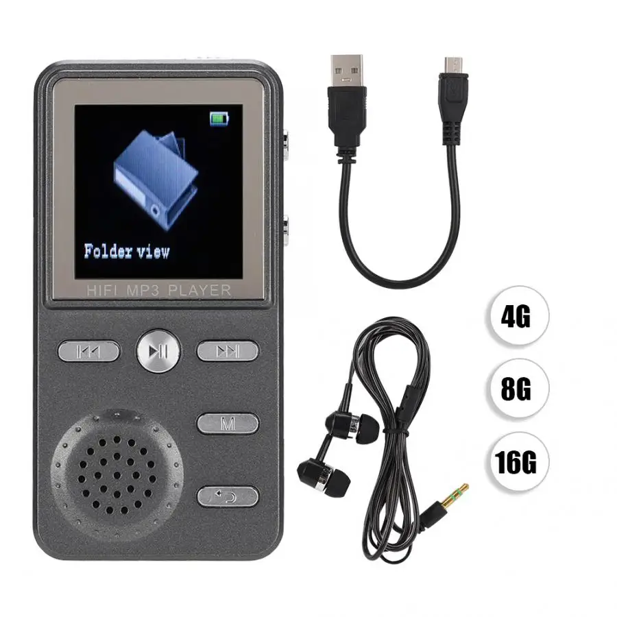 Portable HIFI Lossless MP3 Player 1.41 Inch Music Video Player Support ...