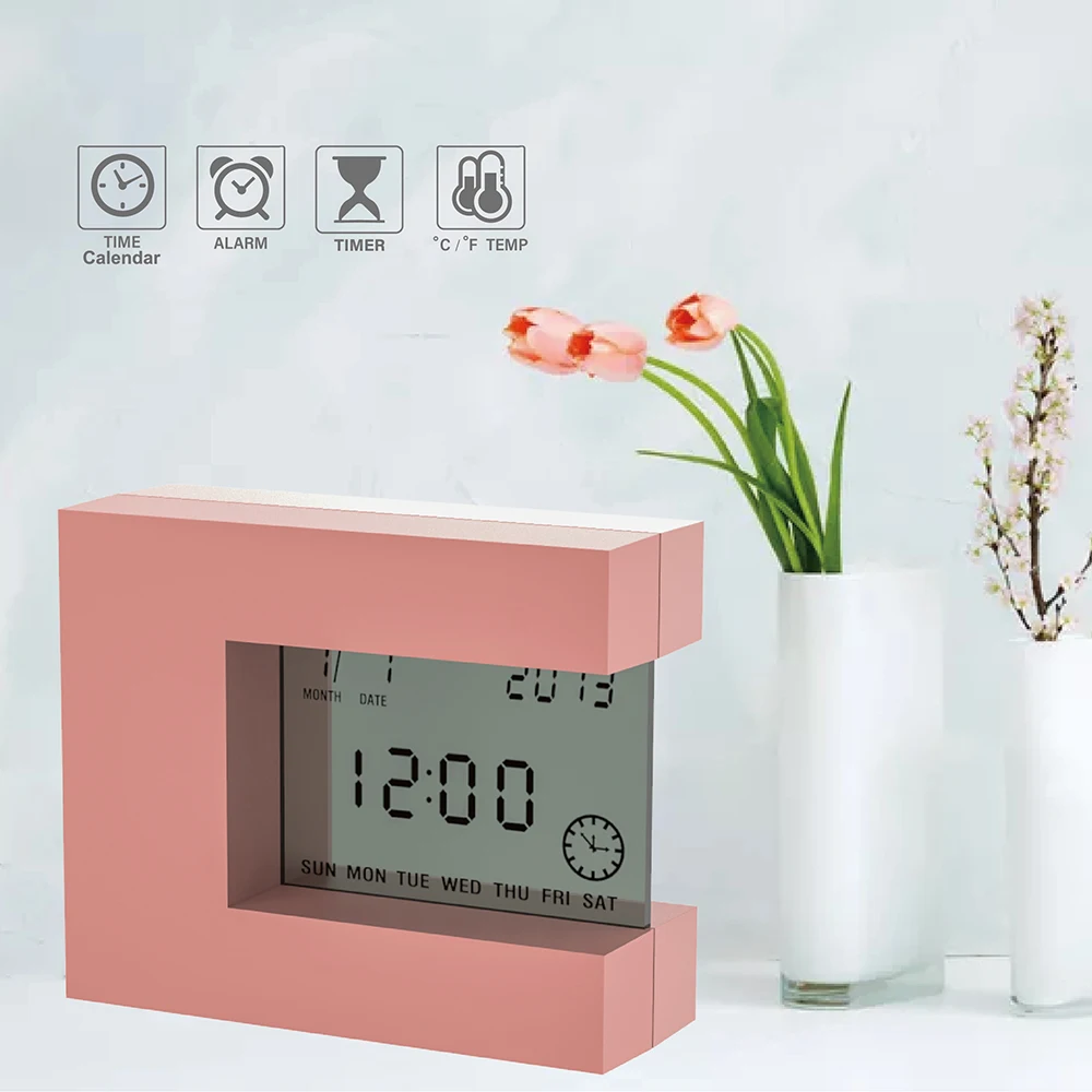 Digital-Desk-Calendar-Alarm-clock-with-Indoor-Thermometer-Countdown ...
