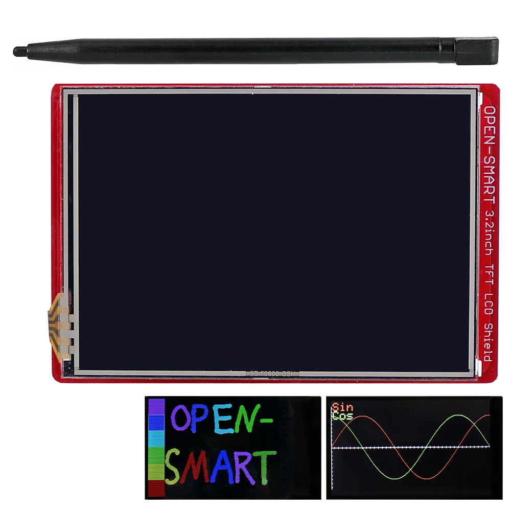 3.2 Inch Tft Lcd Display Shield Touch Screen Onboard Microsd Card ...