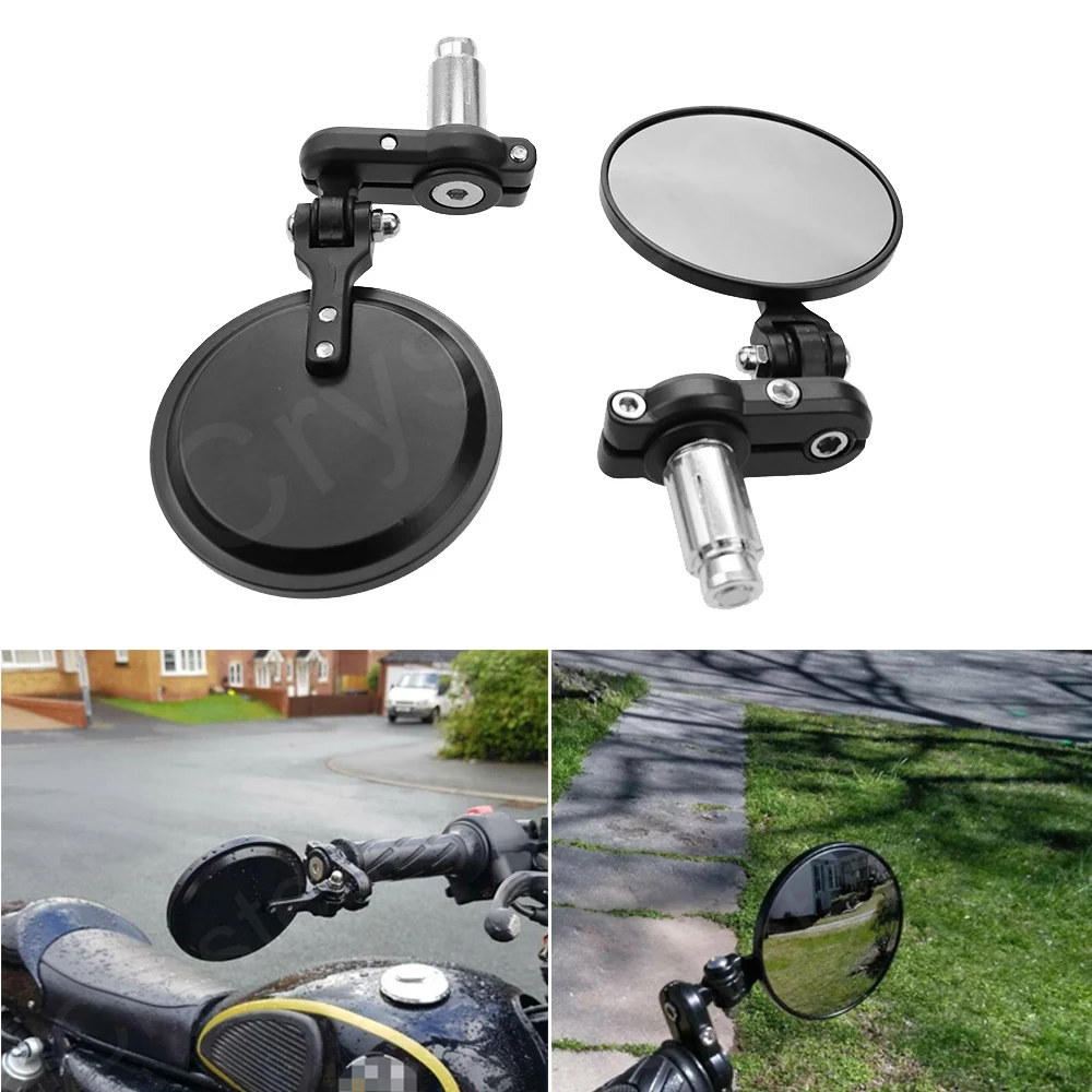Universal-Motorcycle-Foldable-7-8-22mm-Handlebar-Rear-View-Side-Mirrors ...