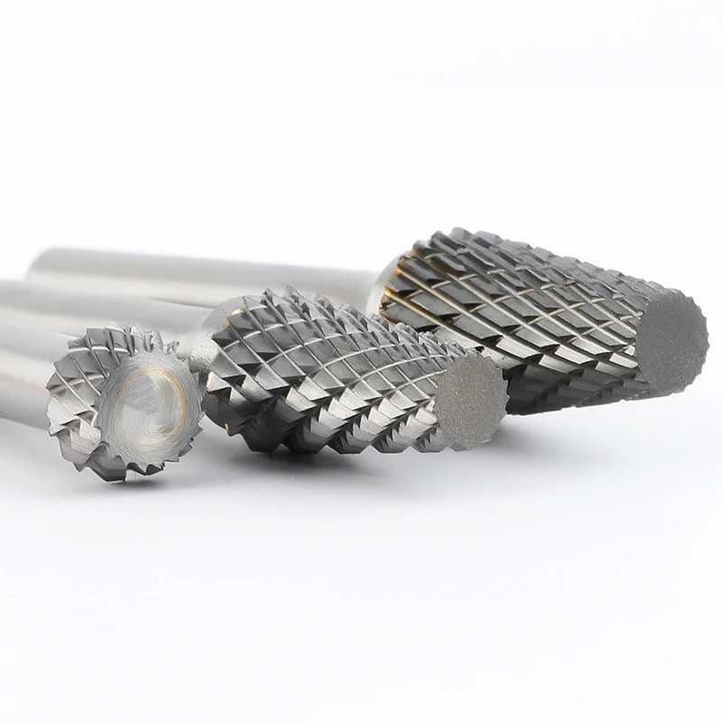 Conical Flat Head Hard Tungsten Steel Wood Carving Tool Grinding Head ...