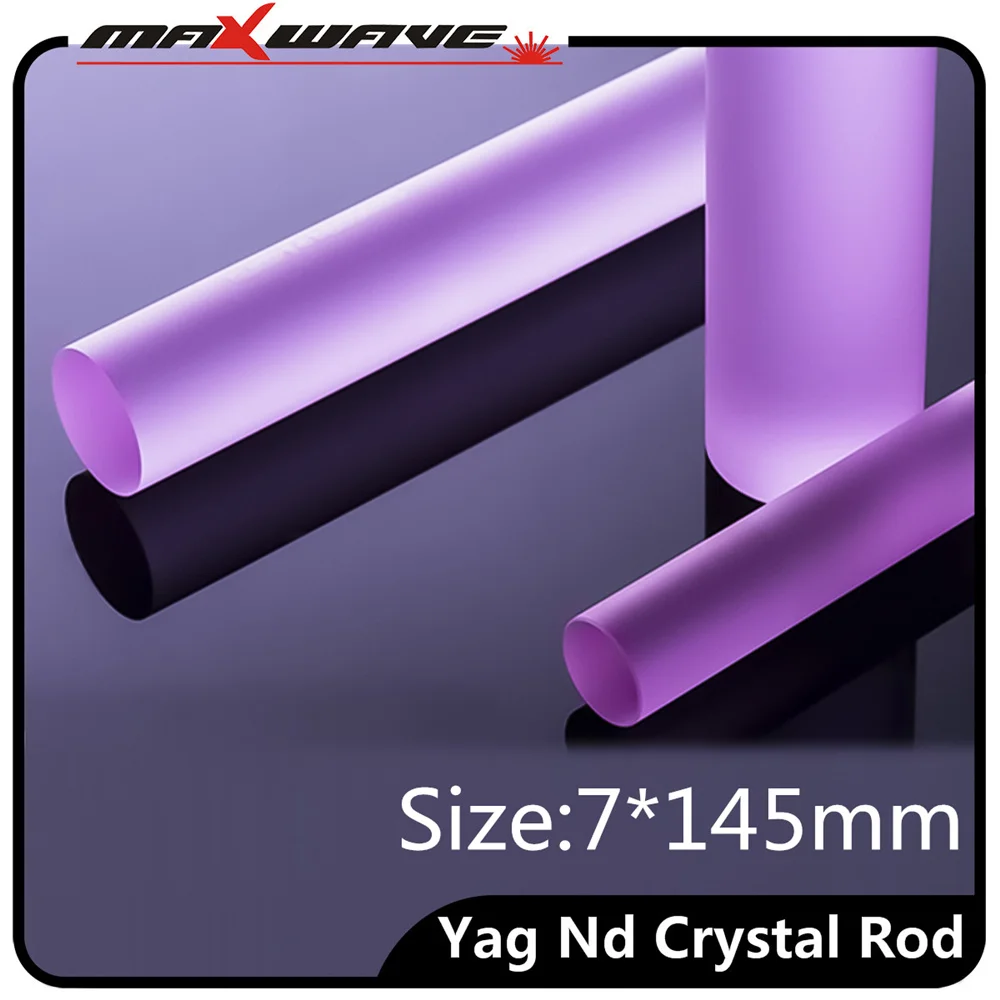 High quality Red 7x145mm Nd Yag crystal rod 1064nm laser rod Yag laser ...