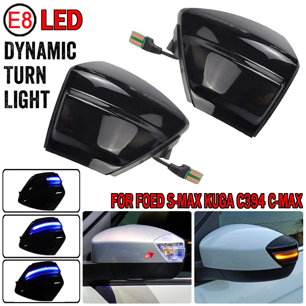 2X-LED-Dynamic-Turn-Signal-Light-Side-Mirror-Sequential-Blinker ...