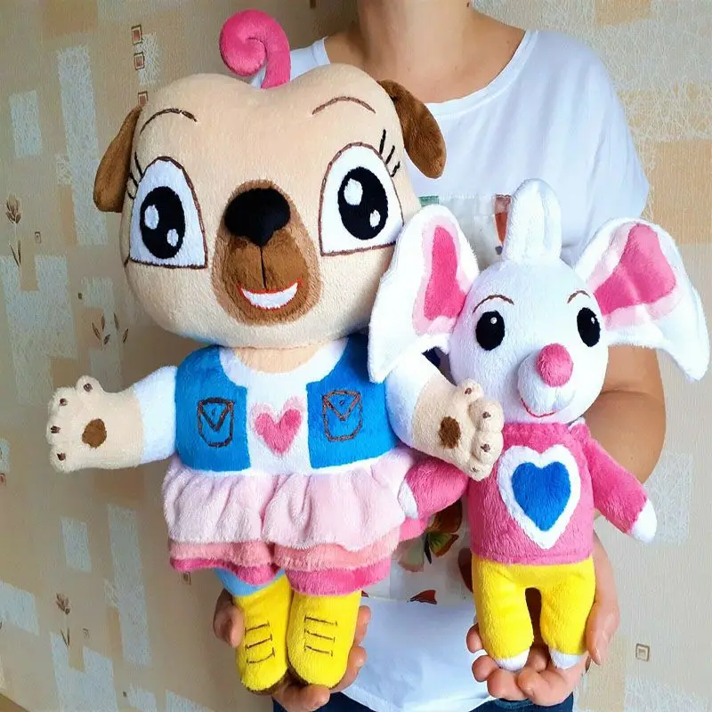 Anime Chip And Potato Pug Dog And Mouse Stuffed Toys For Kids ...