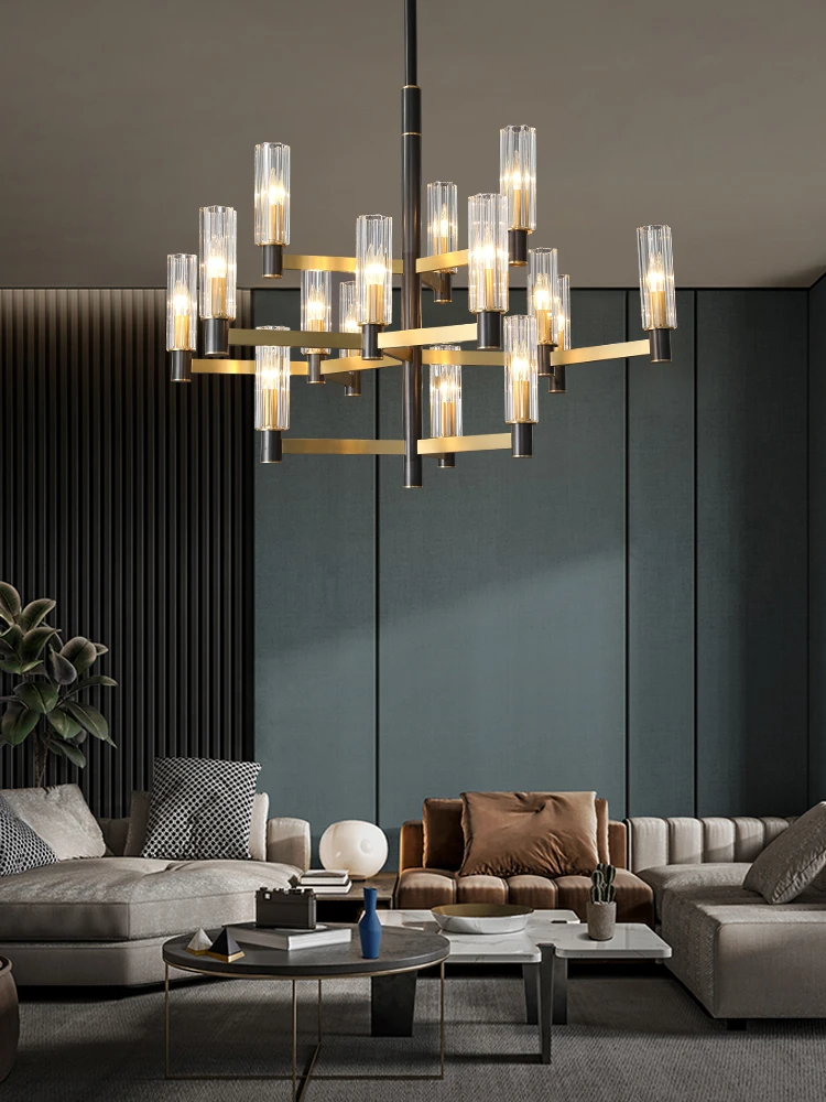 Copper Hanging Light Fixture | Copper Chandelier Lighting | Luster Light Living Rooms ...