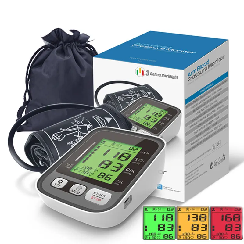 Upper Arm Automatic Blood Pressure Monitor Pulse Wrist Sphygmomanometer ...