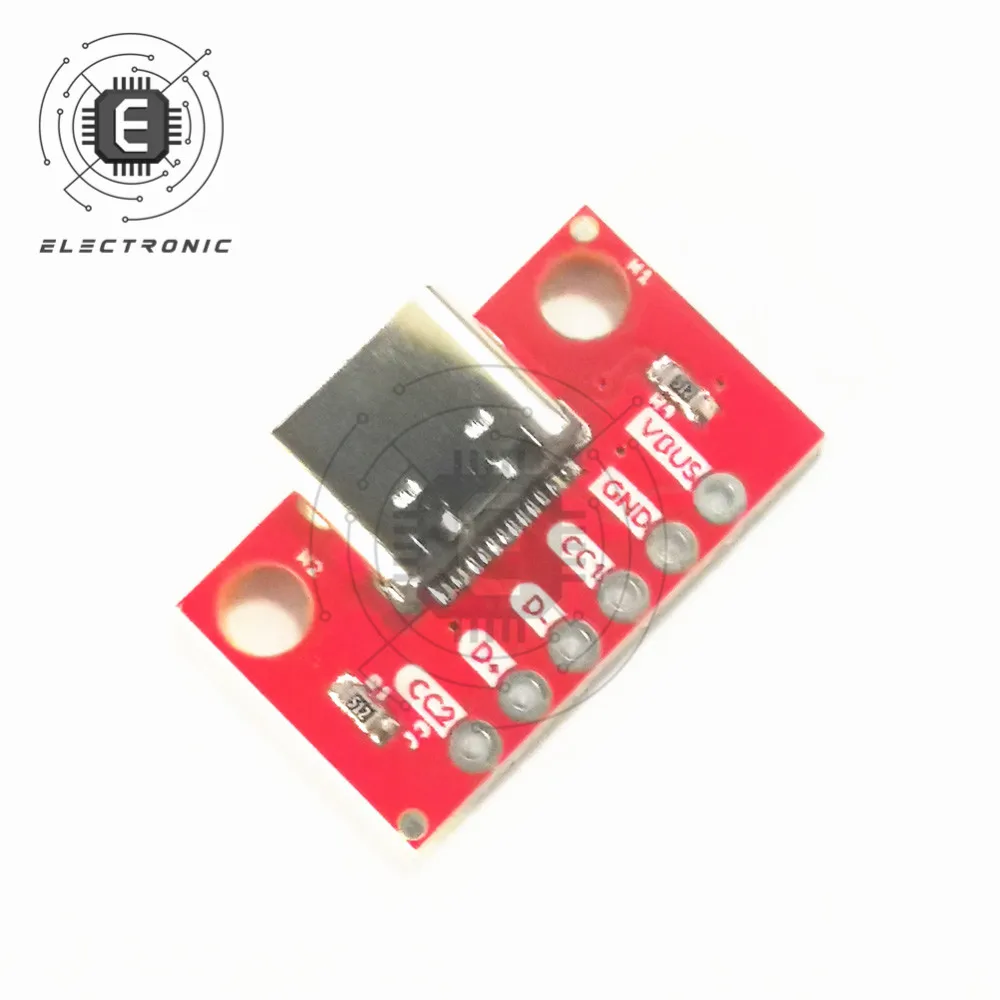 16P USB 3.1 Type-C Female Test PCB Board Adapter 2.54mm Connector ...
