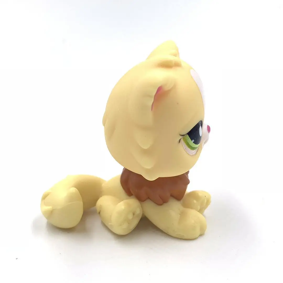 LPS CAT Littlest Pet Shop Toys Original Animal PERSIAN YELLOW Cat Cute ...