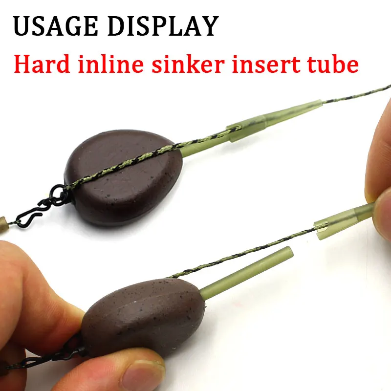 15PCS-Carp-Fishing-Lead-Inserts-Tube-Sleeve-Used-With-Drop-Off-Inline ...