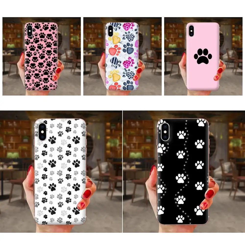Soft Cell Phone Case Cover Dog Footprint Paw For Xiaomi Redmi Note 2 3 ...