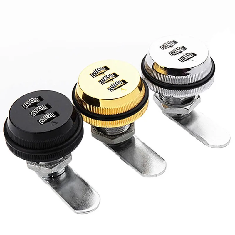 Combination Cabinet Key Less Drawer Locks 3 Digit Password Security ...