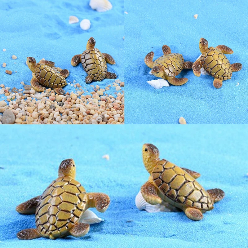 1pc-Mini-Sea-Turtle-Model-Resin-Figurines-Fairy-Garden-Miniatures-Fish ...