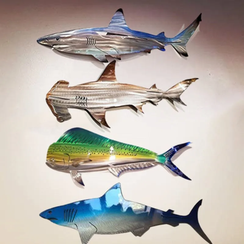 Shark-Metal-Wall-Art-Decor-Shark-Metal-Outdoor-Hanging-Ornament-Home ...
