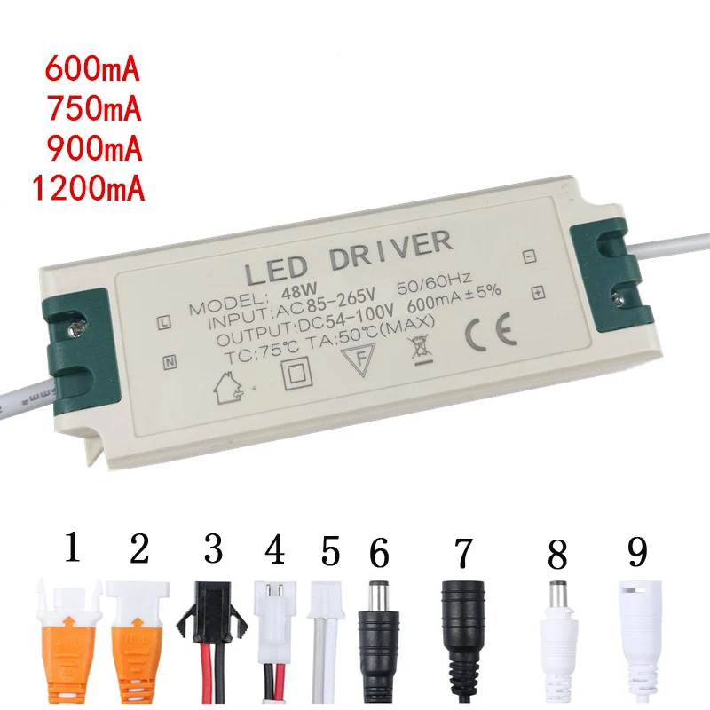 28W 30W 36W 40W 42W 45W 48W 50W LED Panel light driver adapter AC85 ...