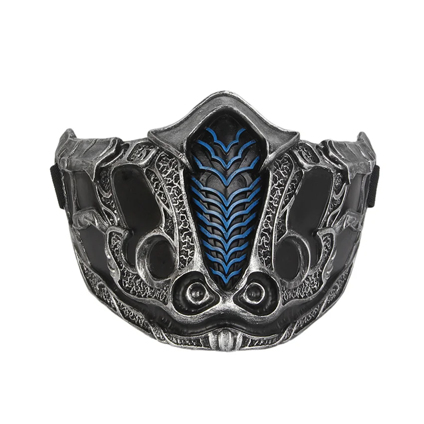 Mortal Kombat Scorpion Latex Half Face Cosplay Mask For Men ...