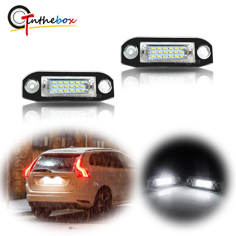 Gtinthebox Canbus Xenon White LED Car Number License Plate Lights For ...