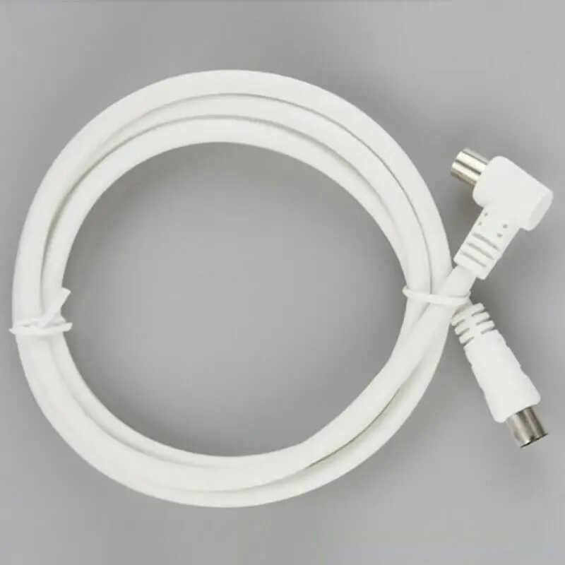 1Pc-Antenna-Aerial-Lead-Cable-Male-to-Male-White-RF-single-Coax-Cable ...