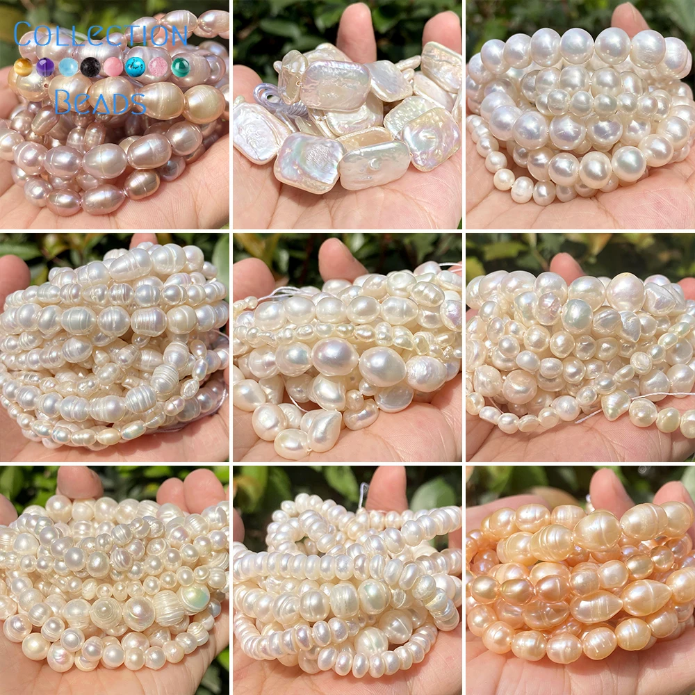 Natural-Pearl-Beads-Freshwater-Baroque-Irregular-Pearl-High-Quality ...