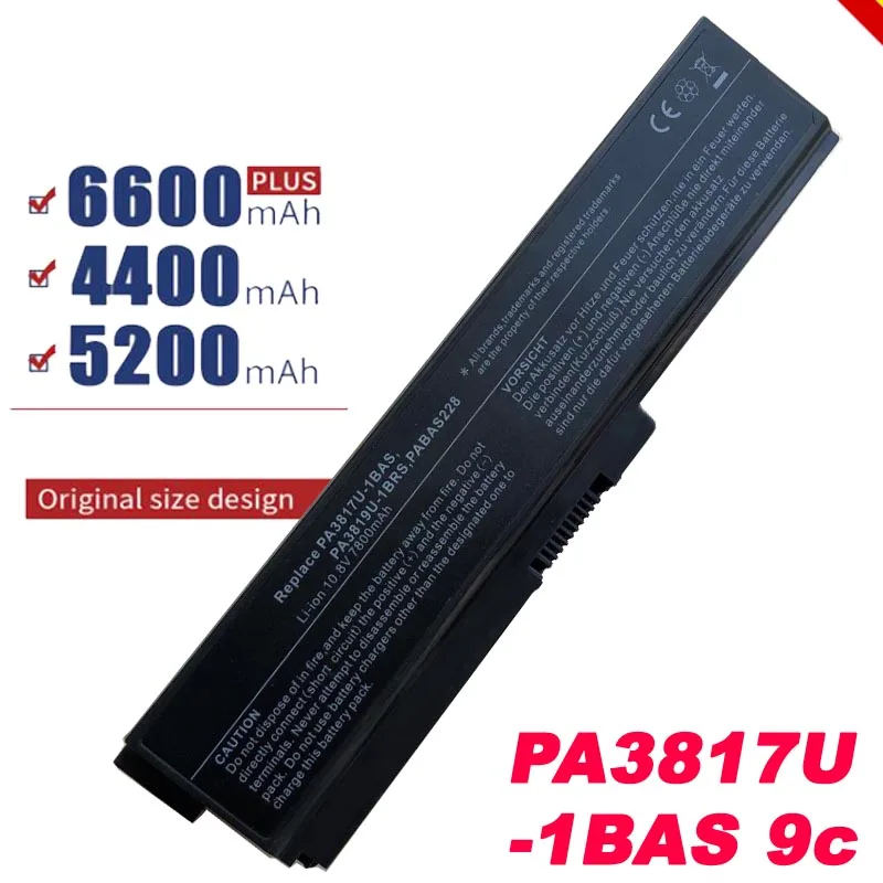 9cell Laptop Battery For Toshiba Satellite Pa3817u-1brs L700 L730 L735 ...