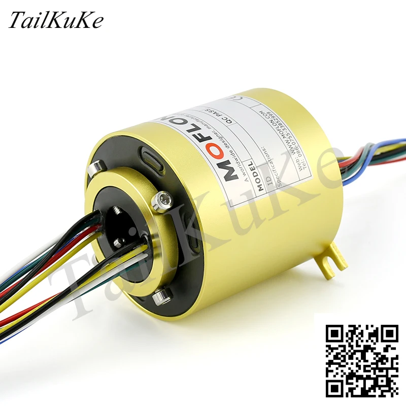 Slide-ring-rotating-conductive-collector-brush-through-hole-inner ...