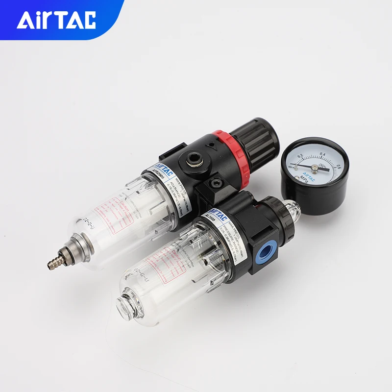 AirTAC Air Regulator Filter Lubricator FRL สอง Union น้ำมันแยกน้ำ ...