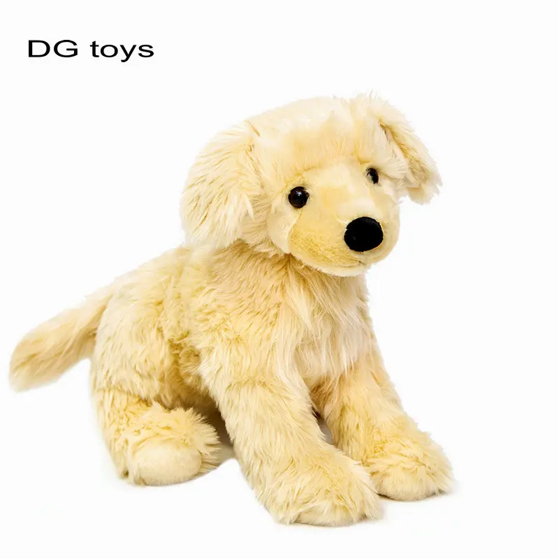 Lifelike Golden Retriever Toy Stuffed Simulation Labrador Dog Animals ...
