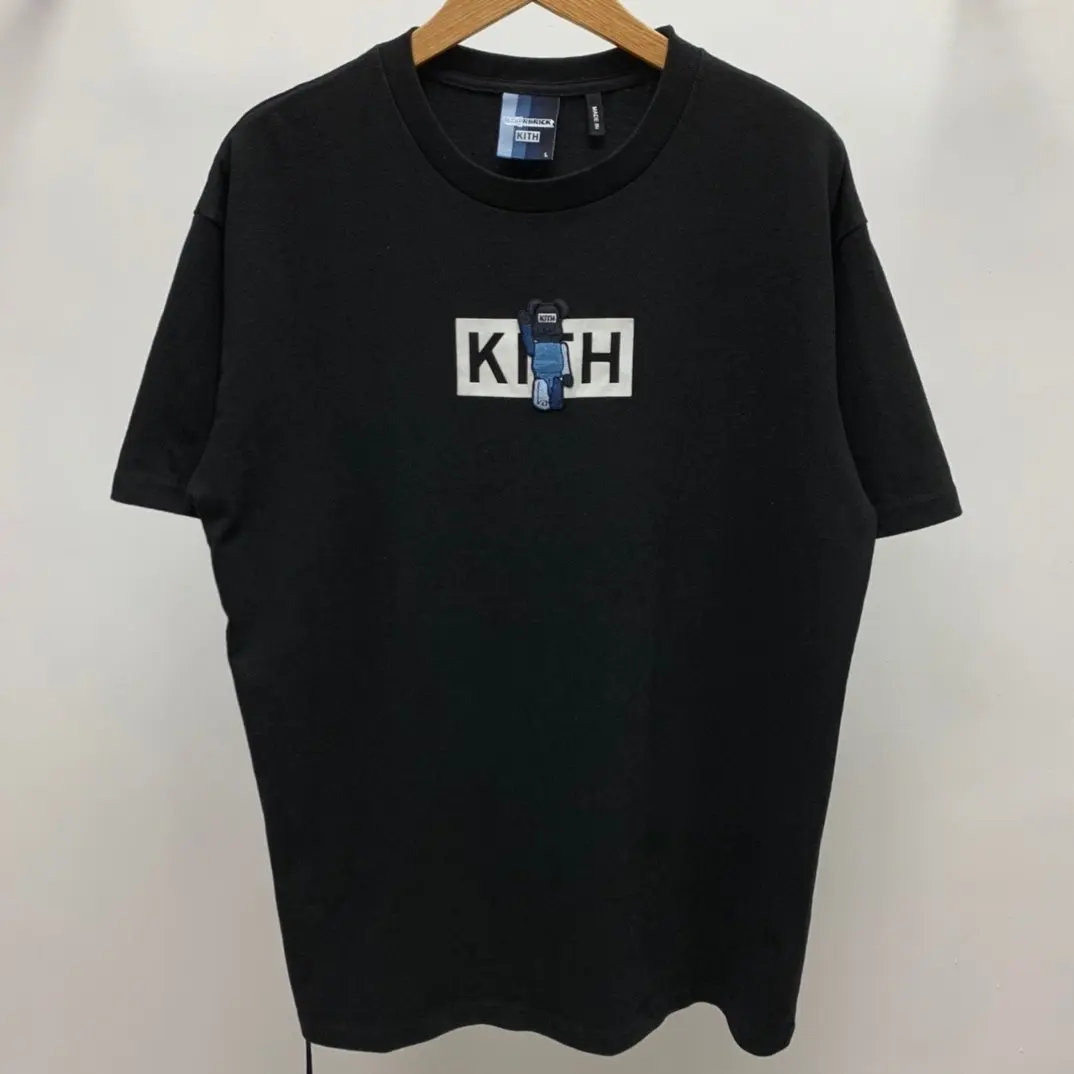 2020 Brand New Oversized Kith Bear Box Logo T-shirt Men Women Lovers ...