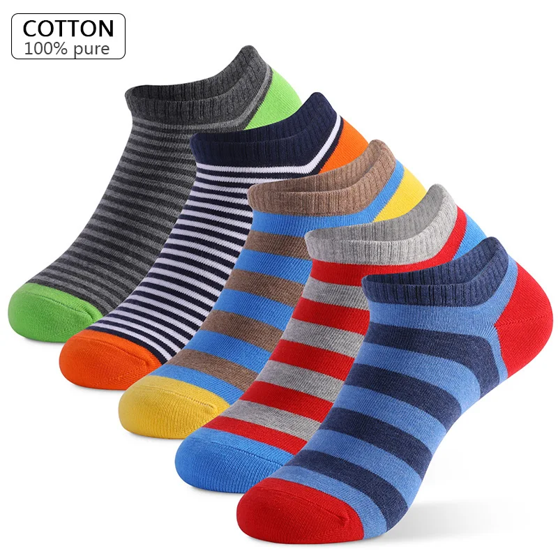 5 Pairs/ Lot Large Size Men's Socks Spring Summer Sports Breathable ...