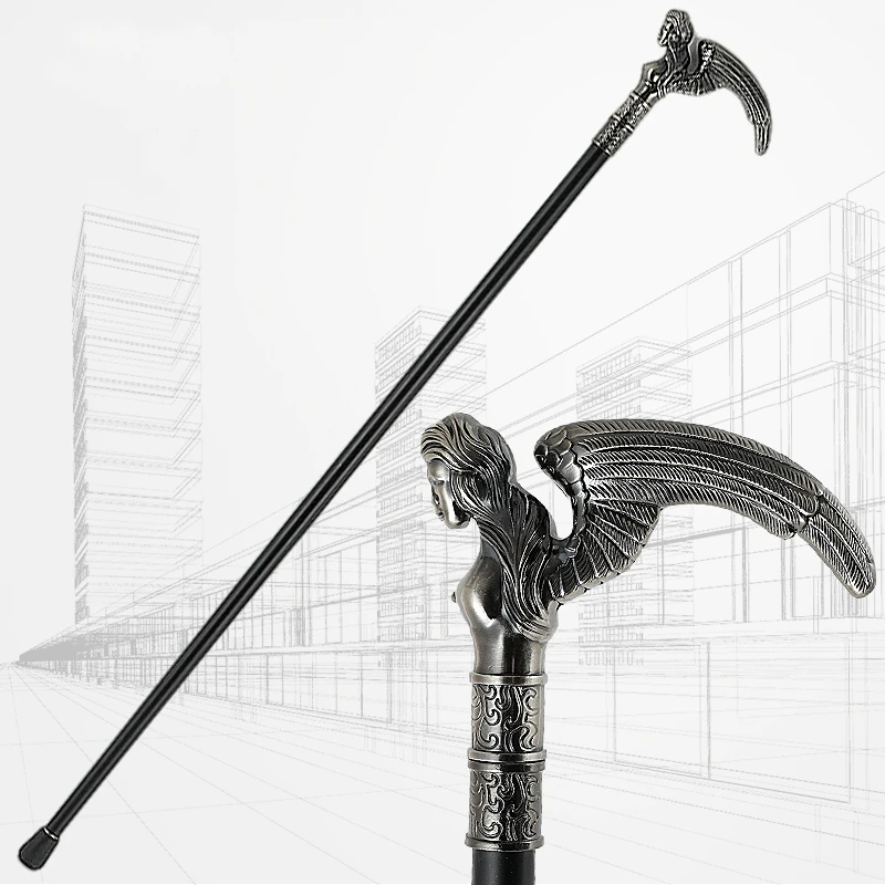 Gentleman-s-Walking-Stick-Devil-Stick-Crutch-Angel-Magic-Scepter-Retro ...