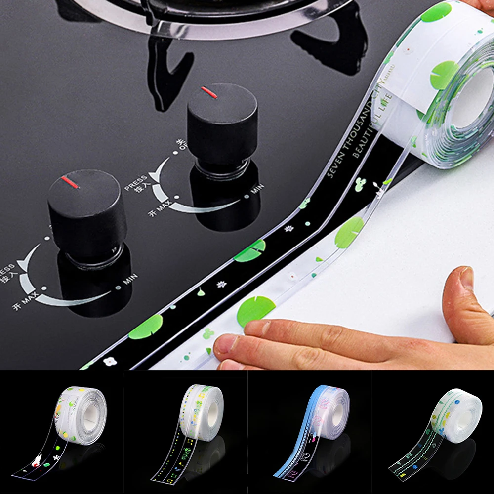 Kitchen Stickers Sink Bathroom Sticker Waterproof Oil Proof Tape ...