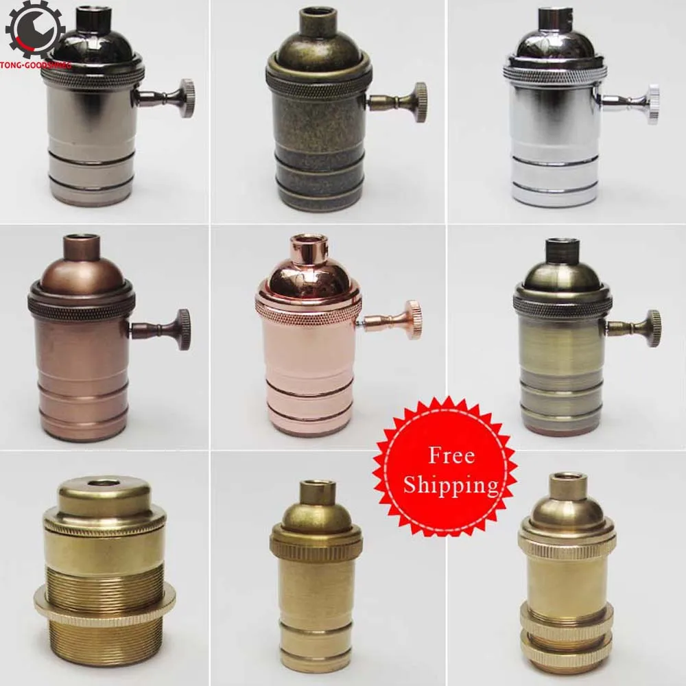 Retro-Edison-Lamp-Holder-Lamp-Socket-E27-Screw-Bulb-Base-Light-Sockets ...