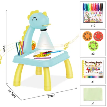 Kids Led Projector Painting Art Drawing Table - Gifts for idea