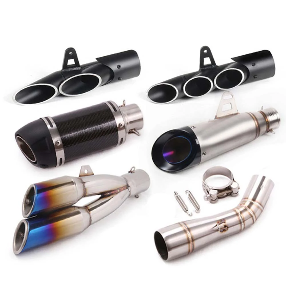 Exhaust Pipe System Motorcycle Benelli 502C Modified Mufflers And ...