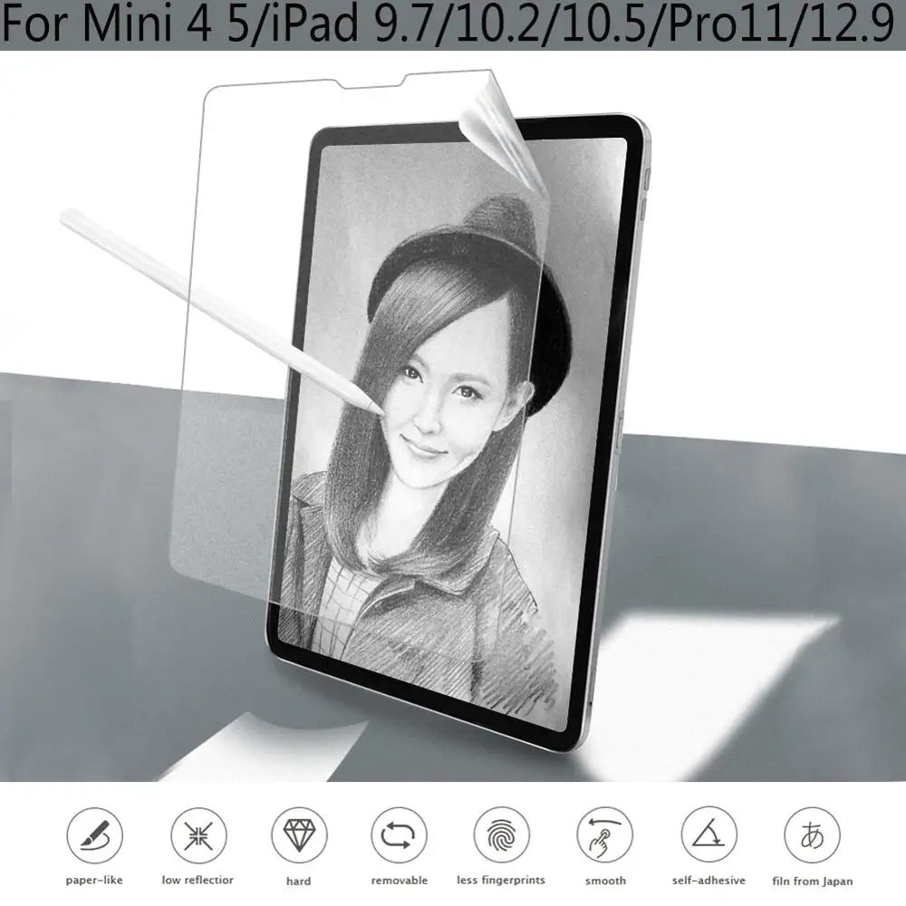 Paper Like Screen For iPad Pro 11 Film 2021 Matte Anti Glare Painting ...