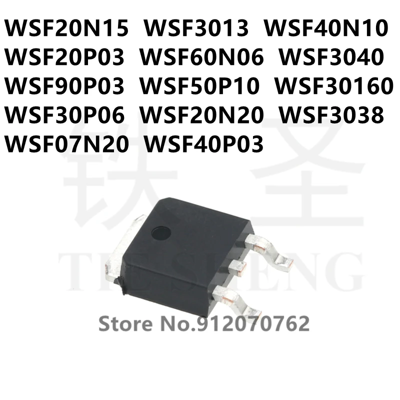 10PCS-WSF20N15-WSF3013-WSF40N10-WSF20P03-WSF60N06-WSF3040-WSF90P03 ...