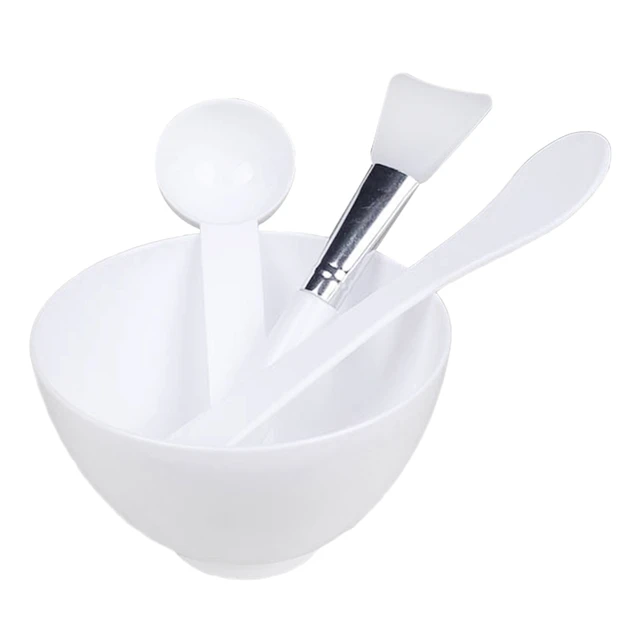 4PCS Face Mask Mixing Bowl Set DIY Facemask Mixing Tool with Silicone ...
